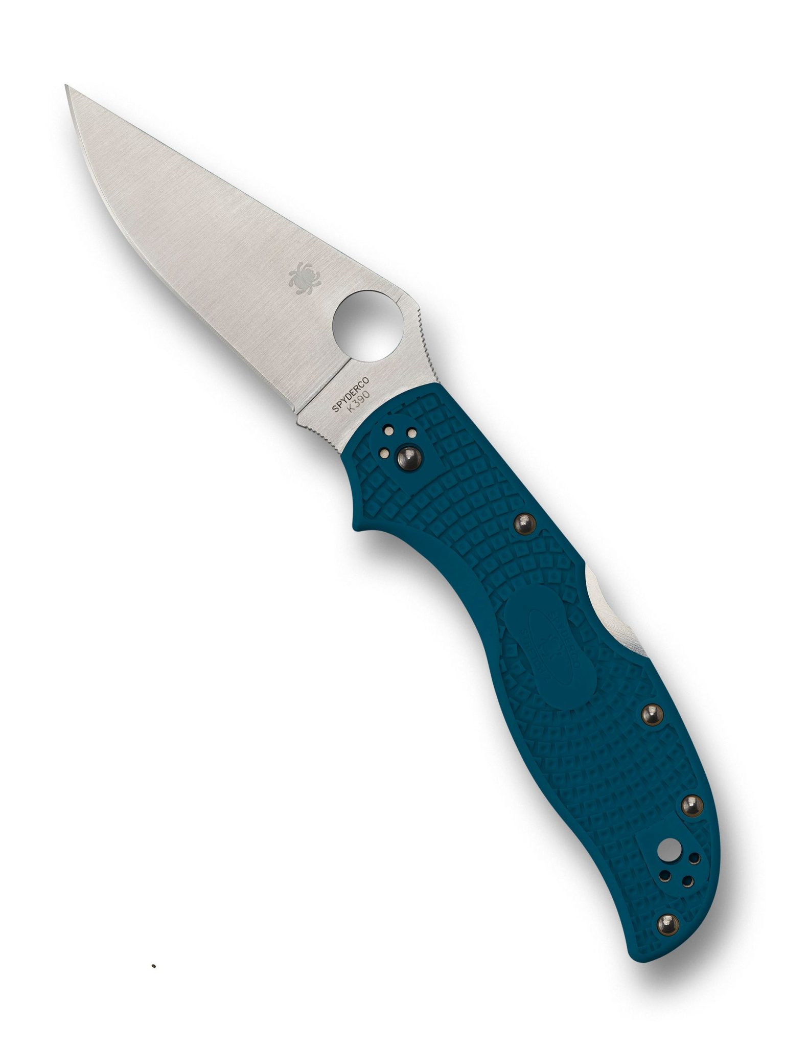 Spyderco Strech 2 Plain K390 Blue Plavi Lightweight Preklopni nož ...